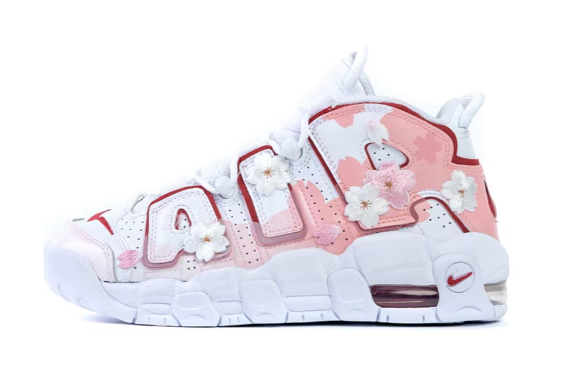 Nike Air More Uptempo Cherry Blossom Powder Dripping